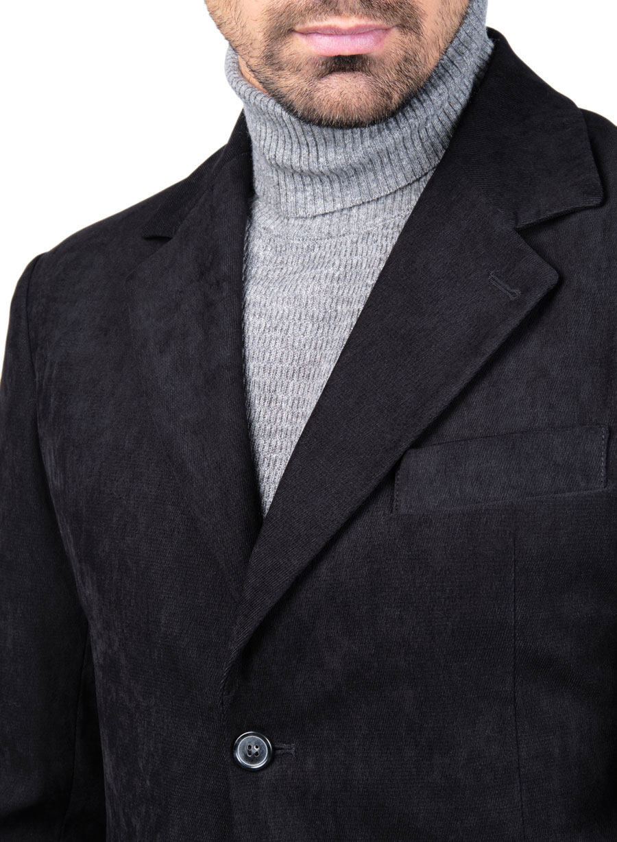 Ανδρικό Σακακι Βελουτε Manetti formal black | Manetti